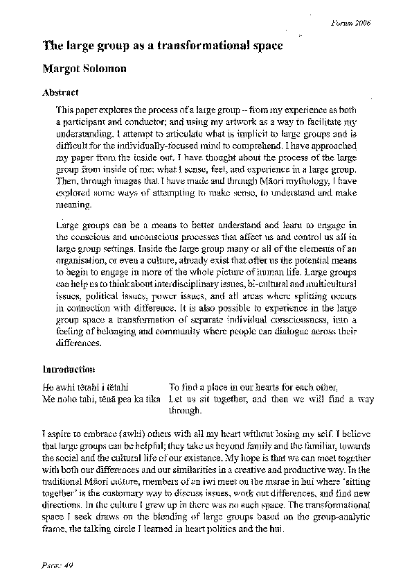 (PDF) The large group as a transformational space
