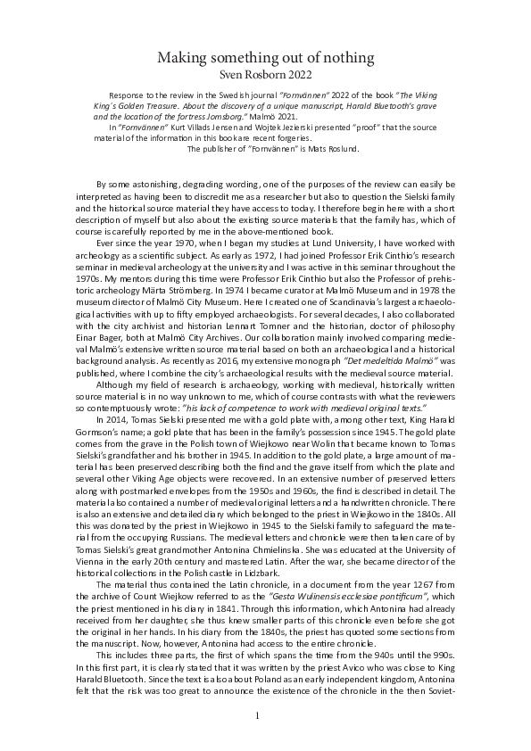 (PDF) Making something out of nothing (2022)