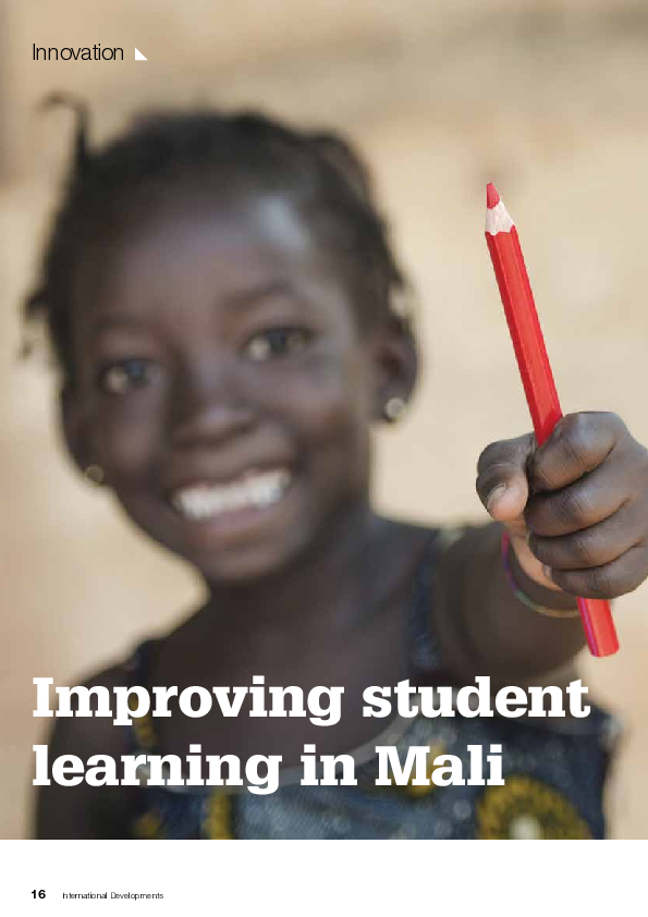 (PDF) Improving student learning in Mali