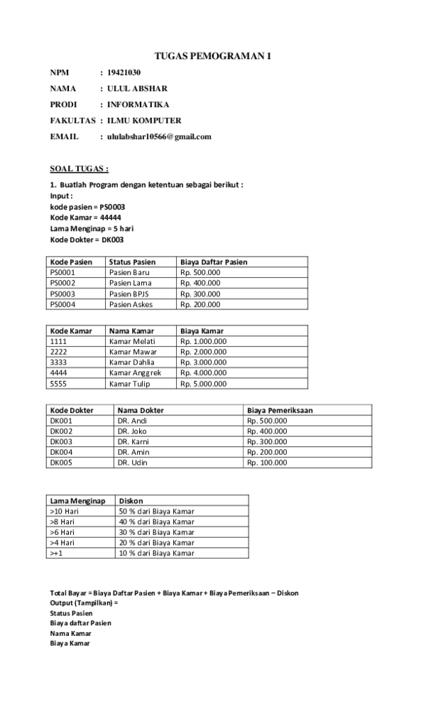 (PDF) Tugas PEMOGRAMAN1