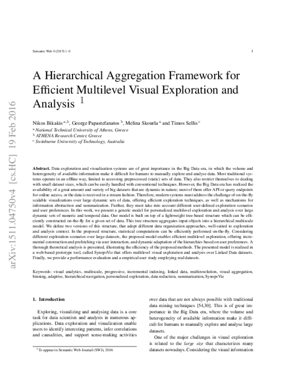 Pdf A Hierarchical Aggregation Framework For Efficient Multilevel