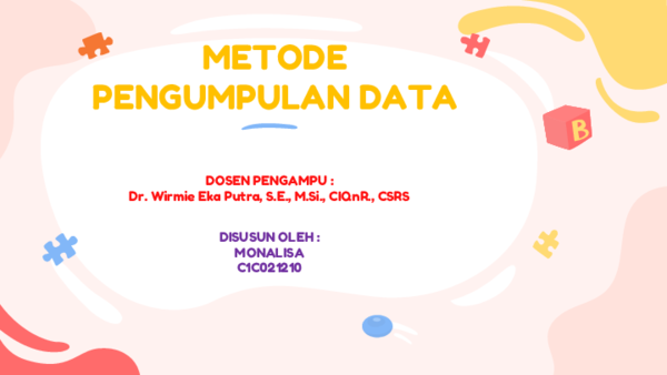 METODE PENGUMPULAN DATA