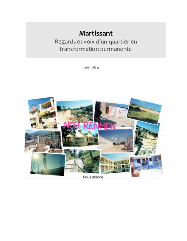 (PDF) Martissant. Regards et voix d’un quartier en transformation ...