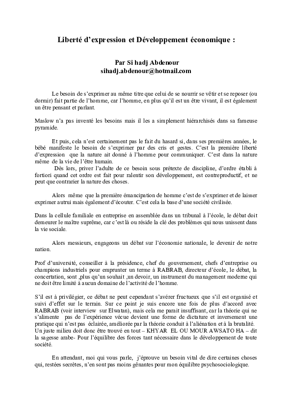 (DOC) LIBERTE DEXPRESSION