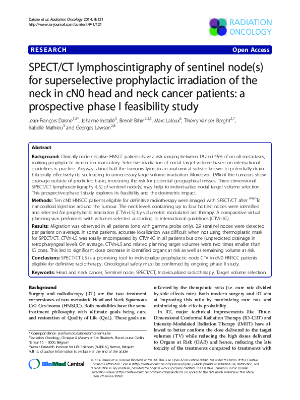 (PDF) SPECT/CT lymphoscintigraphy of sentinel node(s) for ...
