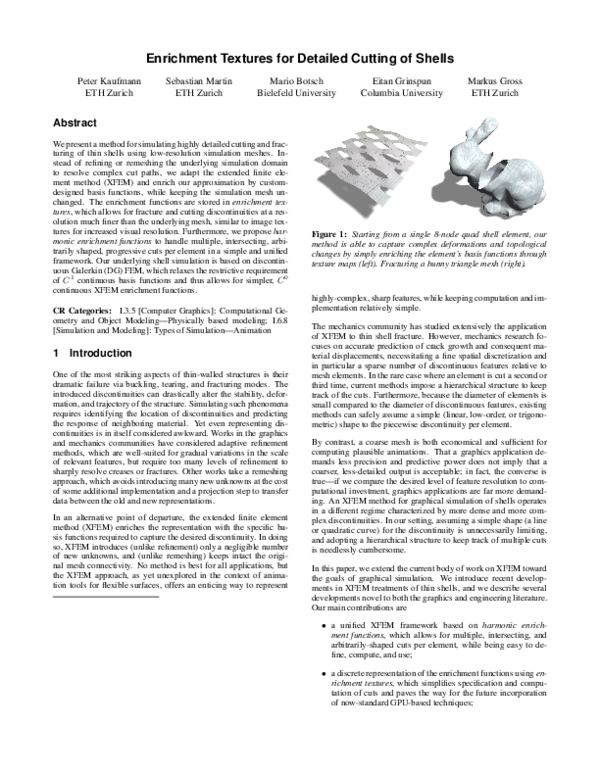 (PDF) Enrichment textures for detailed cutting of shells