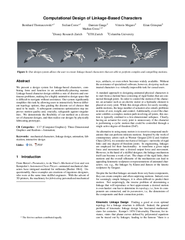 (PDF) Computational design of linkage-based characters | Eitan Grinspun - Academia.edu