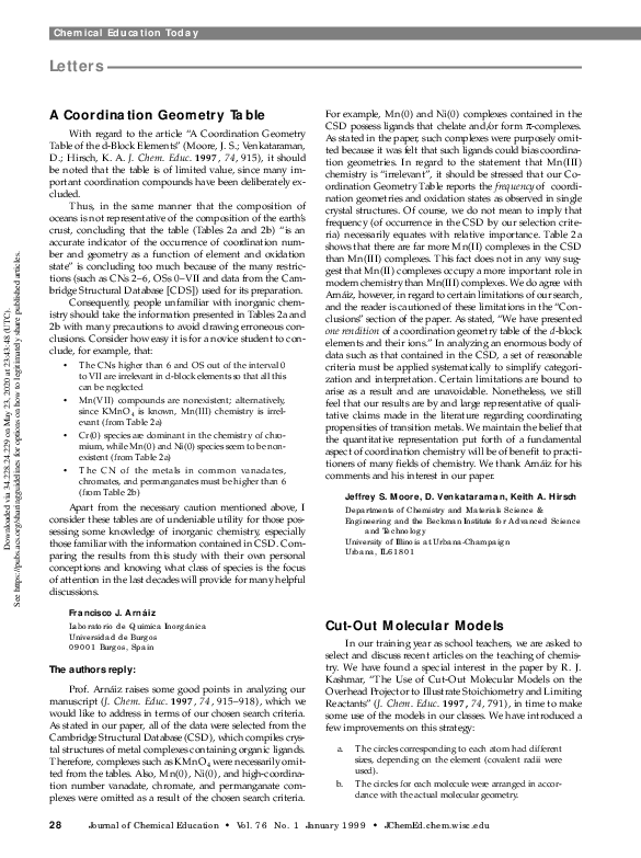 (PDF) Cut-Out Molecular Models