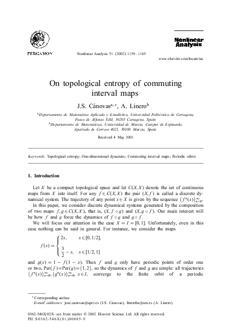 (PDF) On topological entropy of commuting interval maps