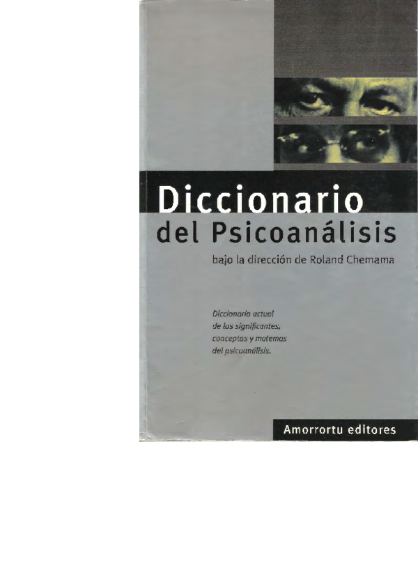(PDF) Diccionario del psicoan lisis Roland Chemama