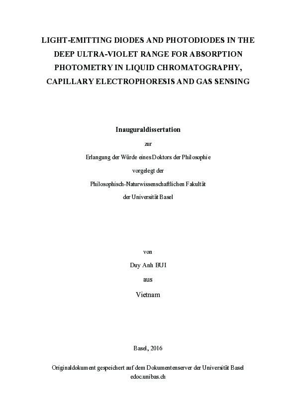(PDF) Light-emitting diodes and photodiodes in the deep ultra-violet ...