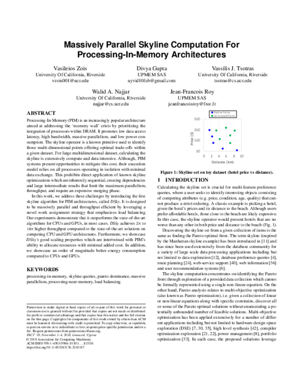 (PDF) Massively parallel skyline computation for processing-in-memory architectures