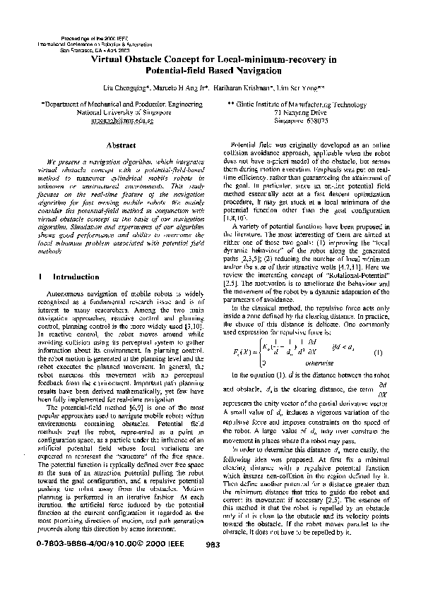 (PDF) Virtual obstacle concept for local-minimum-recovery in potential ...