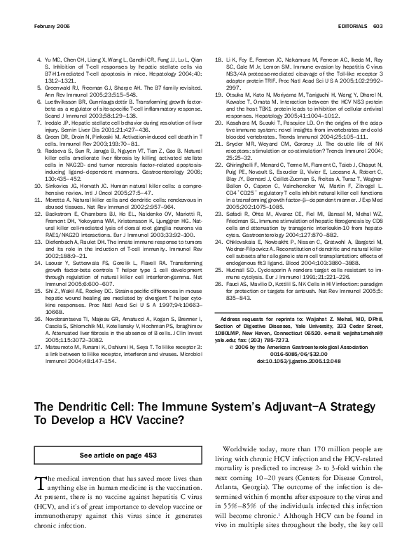 (PDF) The Dendritic Cell: The Immune System’s Adjuvant–A Strategy To ...