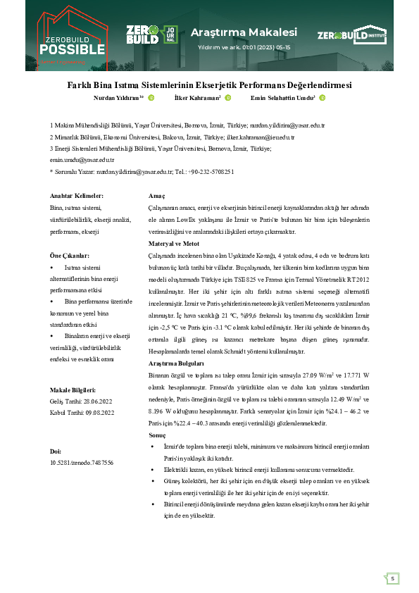 (PDF) Exergetic Performance Assessment of Different Building Heating ...