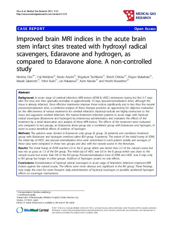 (PDF) Improved brain MRI indices in the acute brain stem infarct sites ...