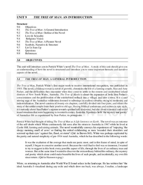 (PDF) THE TREE OF MAN: AN INTRODUCTION