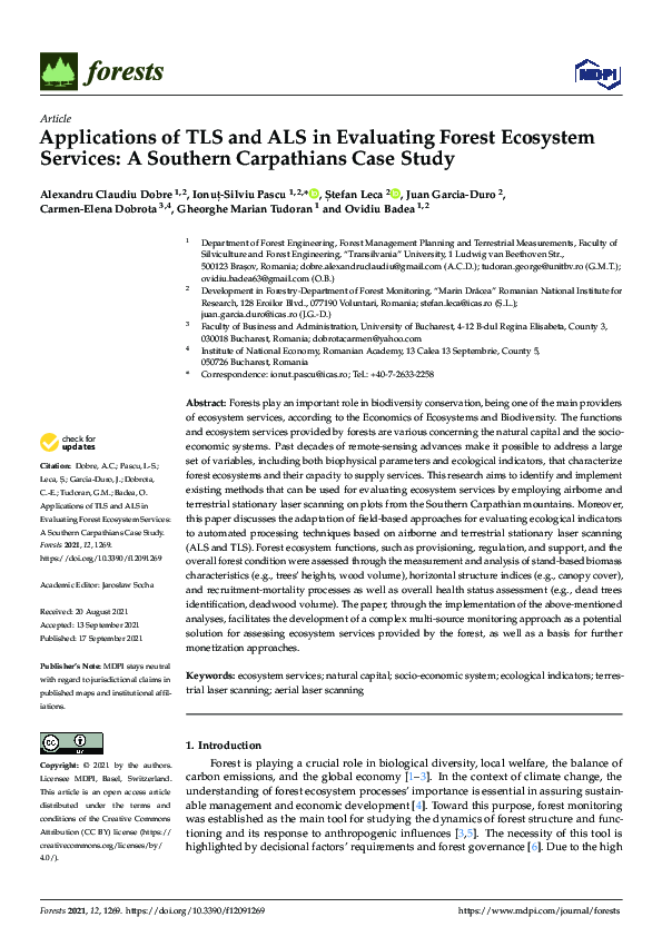 (PDF) Applications of TLS and ALS in Evaluating Forest Ecosystem ...
