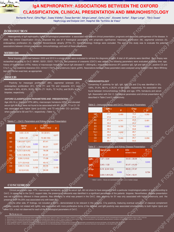(PDF) IgA nephropathy: associations between the Oxford classification ...