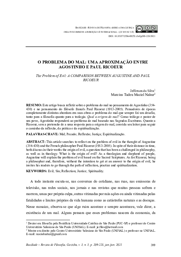 (PDF) Problema Do Mal