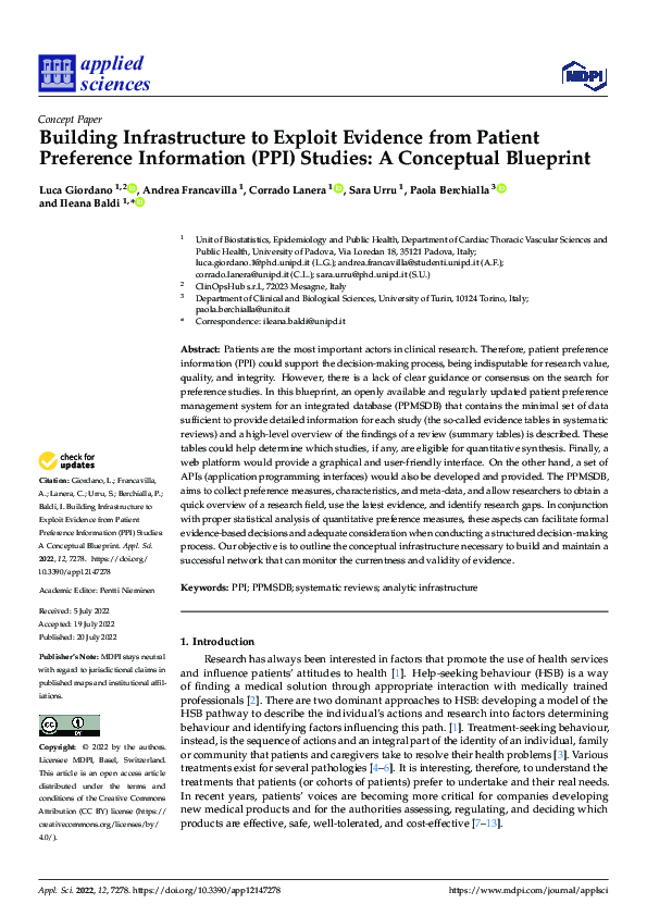 (PDF) Building Infrastructure to Exploit Evidence from Patient ...