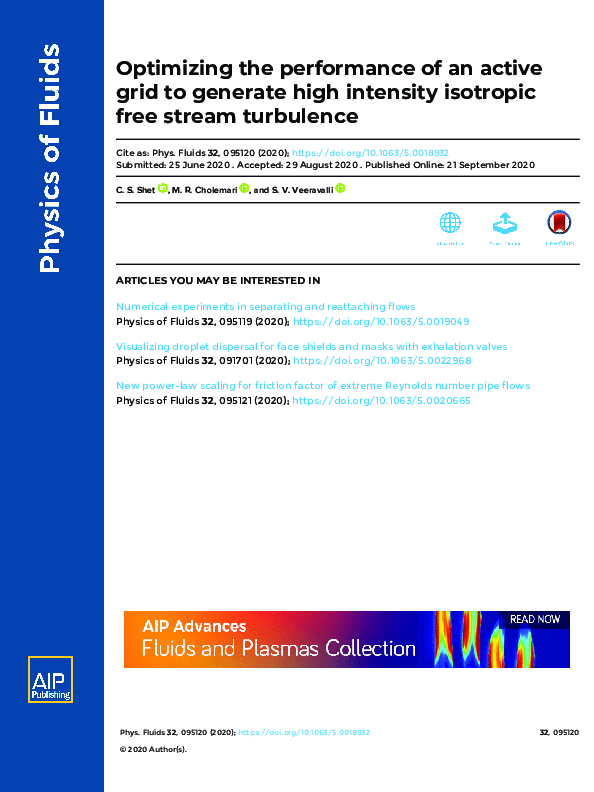 (PDF) Optimizing the performance of an active grid to generate high intensity isotropic free ...