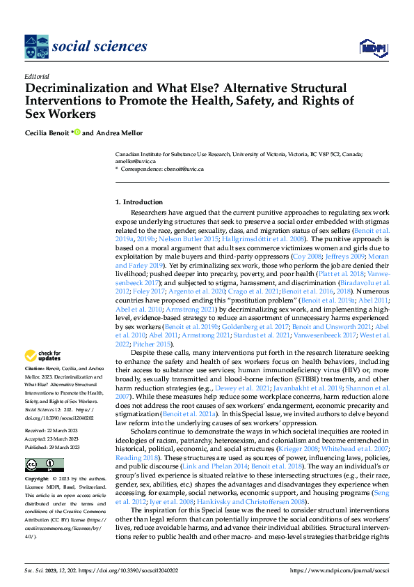 Pdf Decriminalization And What Else Alternative Structural 6548