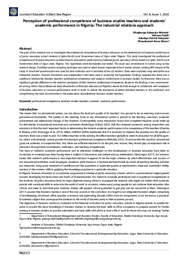 (PDF) Perception of professional competence of business studies ...