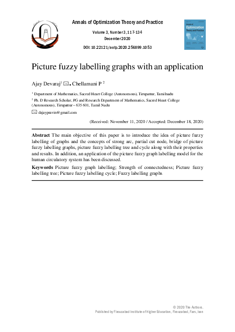 (PDF) Picture fuzzy labelling graphs with an application | ajay devaraj - Academia.edu
