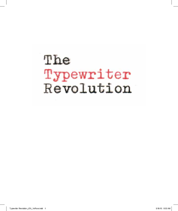(PDF) The Typewriter Revolution: A Typist’s Companion for the 21st Century