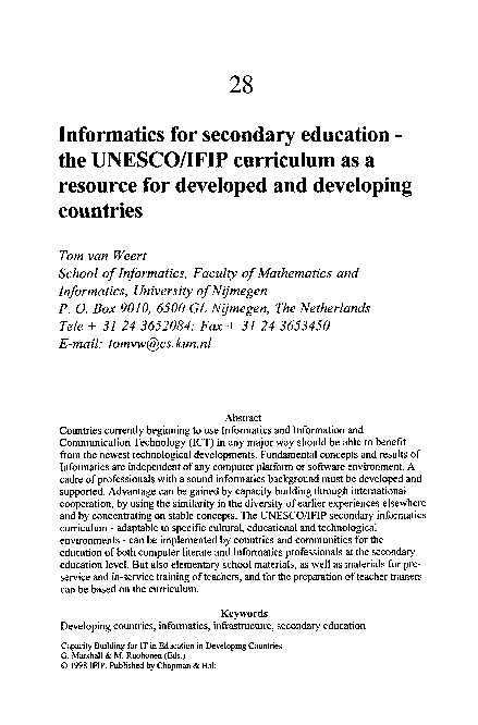 (PDF) Information Technology resources for education in developing ...