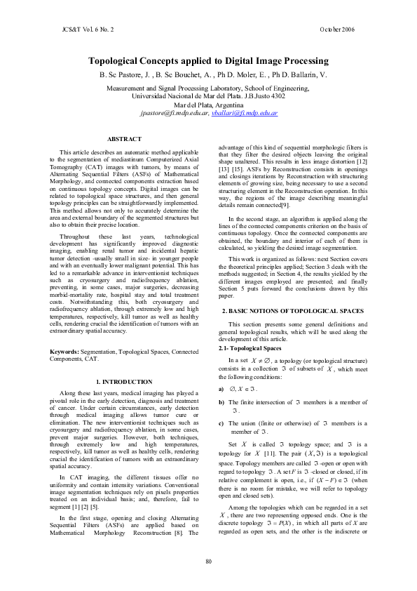 (PDF) Topological Concepts applied to Digital Image Processing