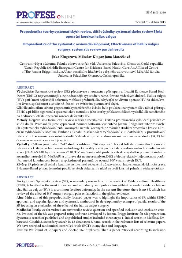 (PDF) Propaedeutics of the Systematic Reivew Development; Effectiveness ...