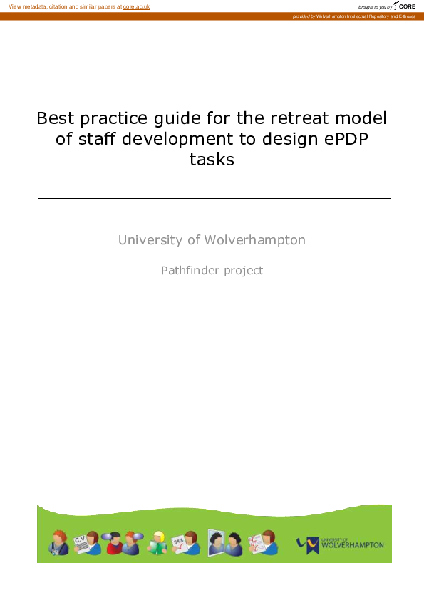 (PDF) Best practice guide for the retreat model of staff development to ...