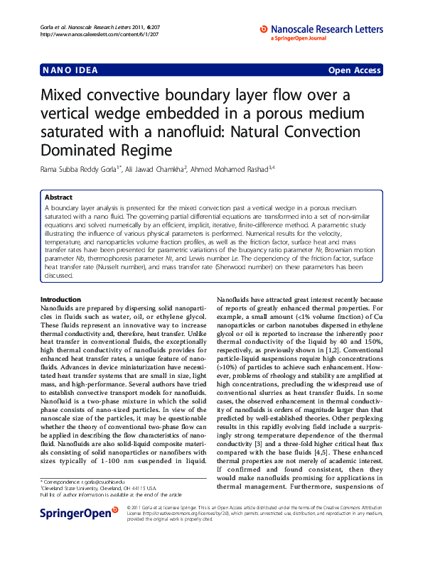 (PDF) Mixed convective boundary layer flow over a vertical wedge embedded in a porous medium ...