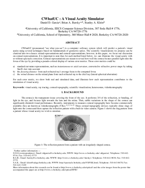(PDF) CWhatUC: a visual acuity simulator