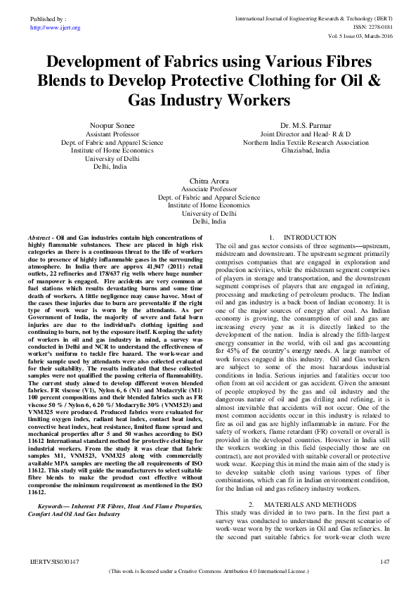 (PDF) Development of Fabrics using Various Fibres Blends to Develop ...
