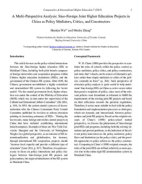 (PDF) A Multi-Perspective Analysis