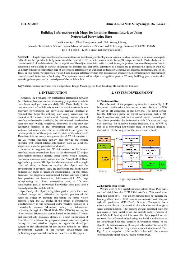 (PDF) Building Information-rich Maps for Intuitive Human Interface ...
