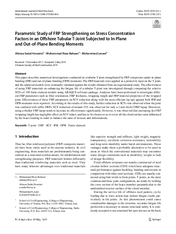 (PDF) Parametric Study of FRP Strengthening on Stress Concentration ...