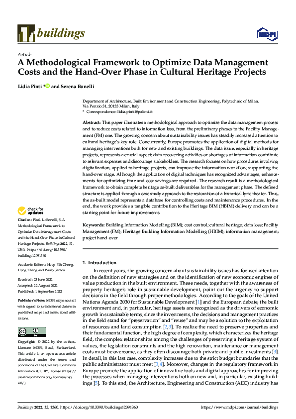 (PDF) A Methodological Framework to Optimize Data Management Costs and ...
