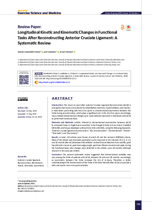 (PDF) Longitudinal Kinetic and Kinematic Changes in Functional Tasks ...