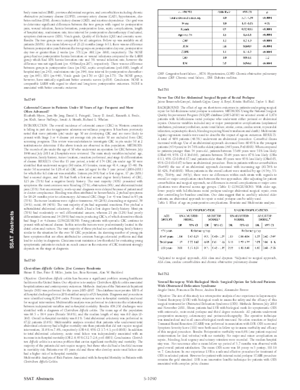 (PDF) Ventral Rectopexy with Biological Mesh for Obstructed Defecation