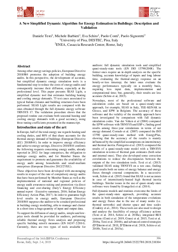 Pdf A New Simplified Dynamic Algorithm For Energy Estimation In
