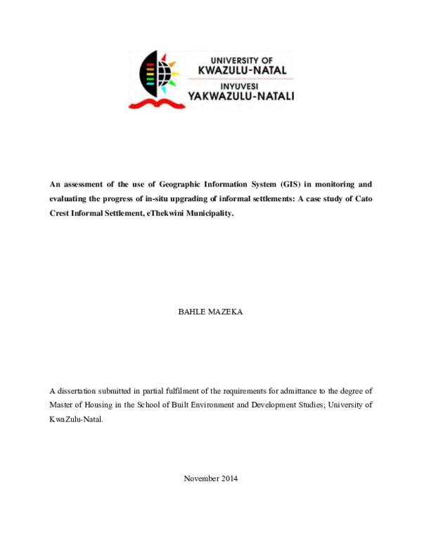 (PDF) An assessment of the use of Geographic Information System (GIS ...