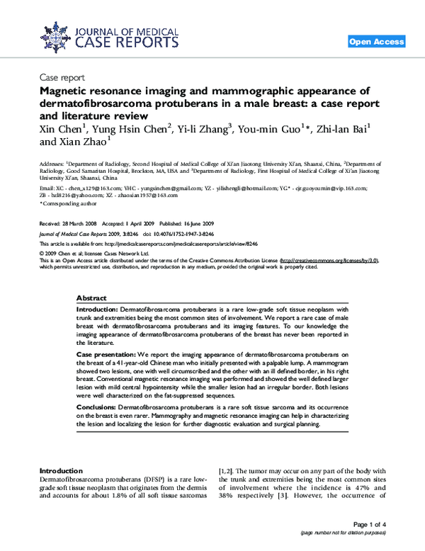 (PDF) Magnetic resonance imaging and mammographic appearance of ...