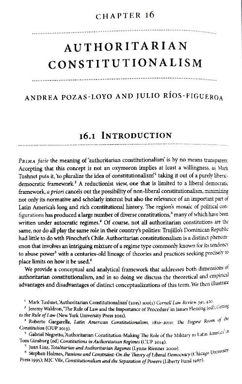 (PDF) Authoritarian Constitutionalism