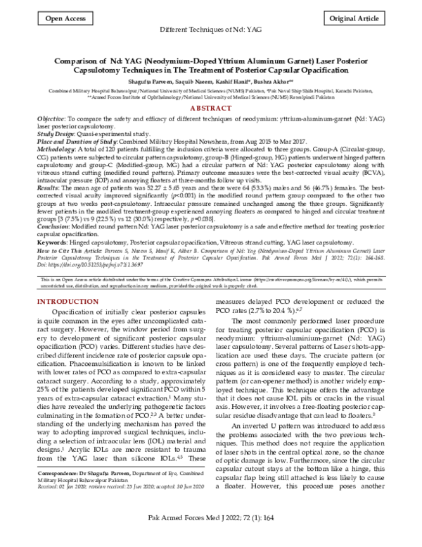 (PDF) Comparison of Nd: YAG (Neodymium-Doped Yttrium Aluminum Garnet ...