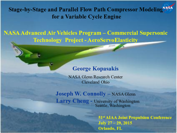 (PDF) Stage-by-Stage and Parallel Flow Path Compressor Modeling for a Variable Cycle Engine