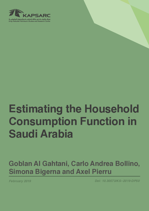 (PDF) Estimating the Household Consumption Function in Saudi Arabia